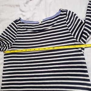 J. Crew | Tops | J Crew Top Black White Striped Soft Career M | Poshmark